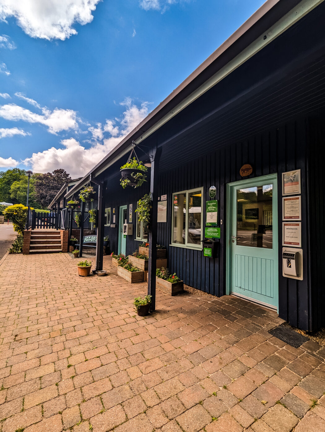 Reception area of Abbey Wood Campsite